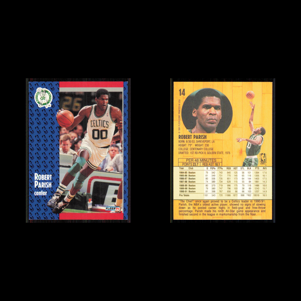 Robert Parish #14 1991 Fleer Boston Celtics Basketball Card NBA NM | eBay