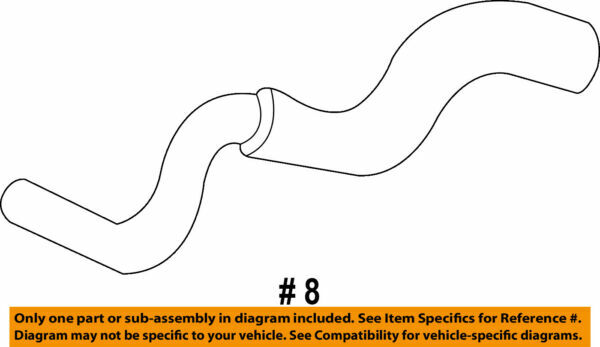 12261-20020 Toyota Hose, ventilation, no.2 1226120020, New Genuine OEM ...