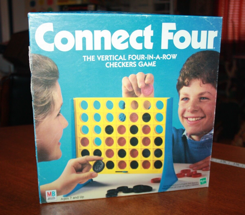 Connect Four - The Vertical Four In A Row Checkers Game - Hasbro 1998 ...