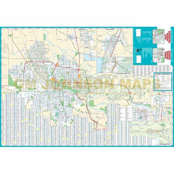 Road Map Of Eugene Oregon City Eugene Stock Illustrations – 173 City