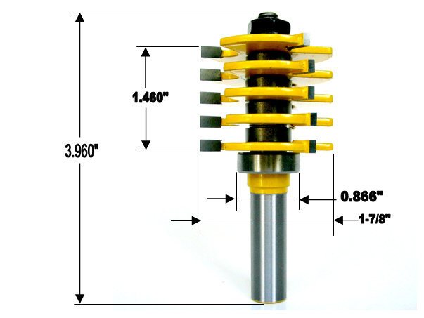 1 pc 1/2 Shank 5 Slots Adjustable Box Joint Assembly Router Bit S | eBay