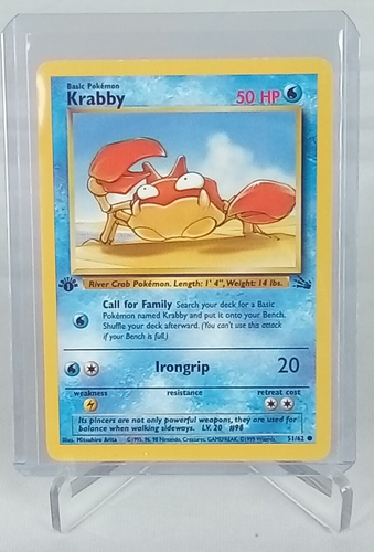 Krabby Hp 50 #51 Pokémon Card 1995 First Edition | eBay
