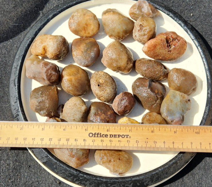Botswana Agate Nodules Rough Rock See for Scale Size 2.8 Pounds See ...