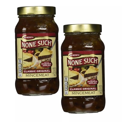 Borden None Such Mincemeat Raisins & Apples Classic 2 Original 27oz ...