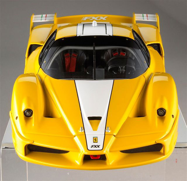 FERRARI FXX RACE CAR YELLOW BY HOT WHEELS ELITE EDITION 1:18 BRAND NEW ...