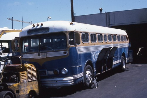 Original Bus Slide Vintage Blue Bus Repair San Francisco California ...