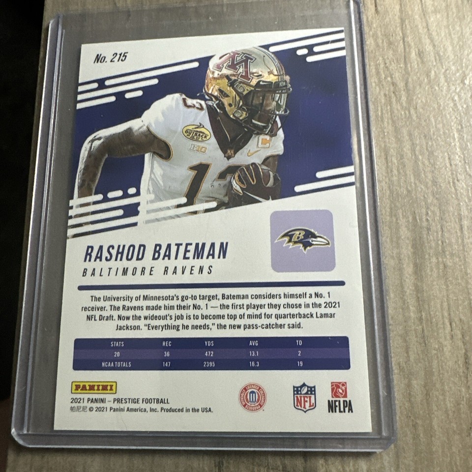 Rashod Bateman Lot Of 2 Cards Numbered | eBay