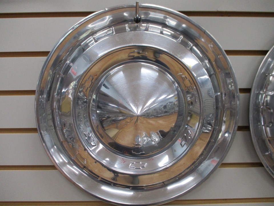 1956 CHEVROLET BEL AIR NOMAD 150 210 Wheel Cover Hubcaps OEM SET 56 | eBay