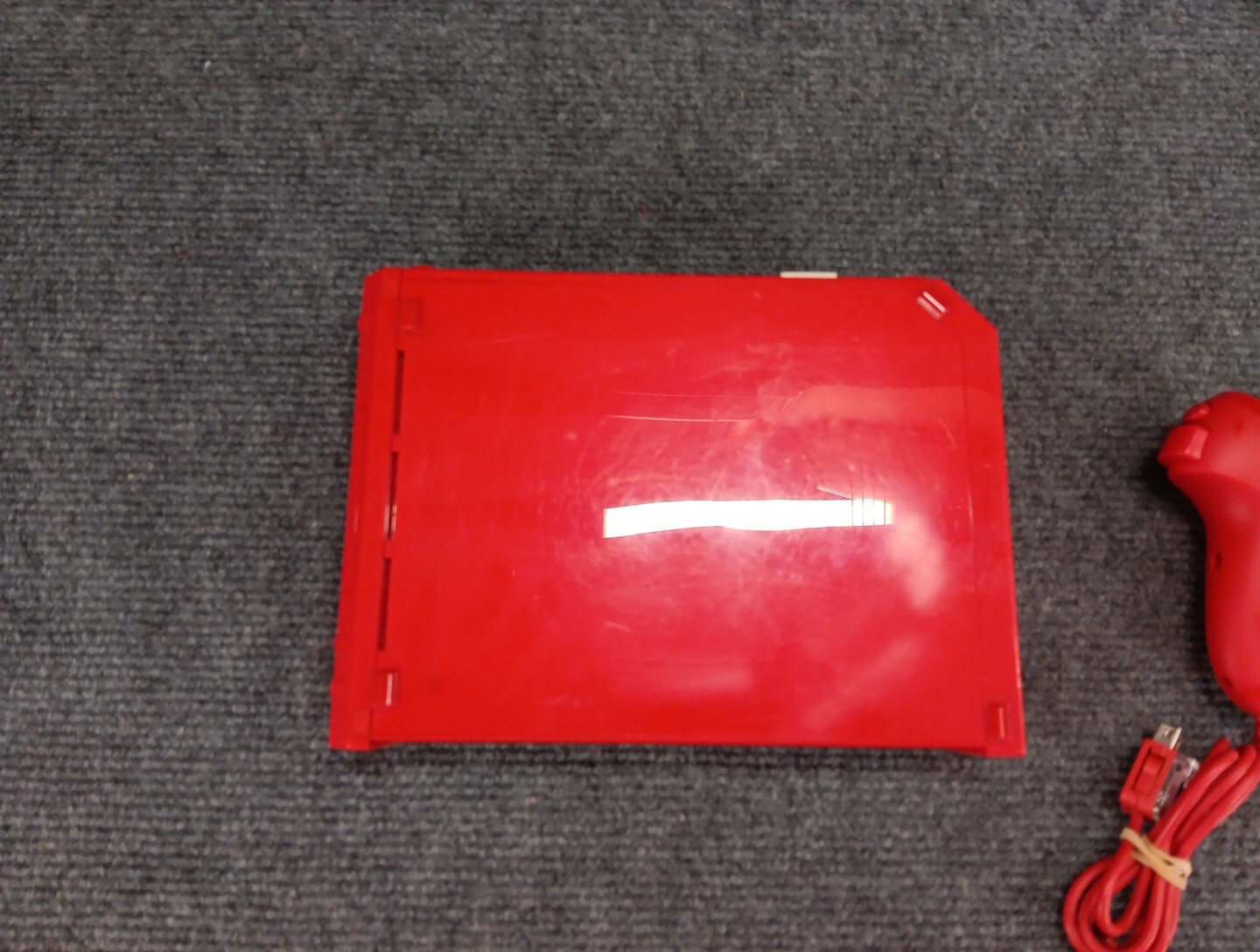 Nintendo Wii Red Gamecube Compatible RVL-001 Console and Numchuck ...