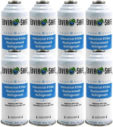 R 134a Refrigerant Replacement Cans- Coldest Refrigerant for Auto - 8 ...
