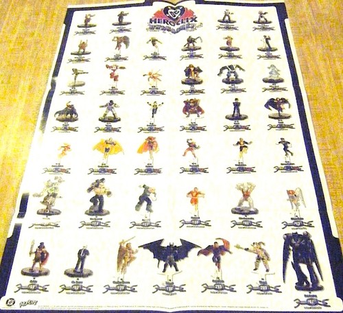 DC HEROCLIX - UNLEASHED POSTER CHECKLIST 2004 WIZKIDS 20 X 30 | eBay