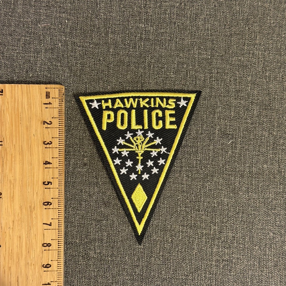 Hawkins Police Stranger Things Embroidery Patch Badge Iron On Sew On ...