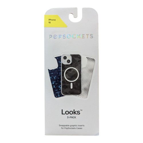 D6. Looks Popsockets Swappable Graphic Inserts LOOKS 3-pack For 15 ...