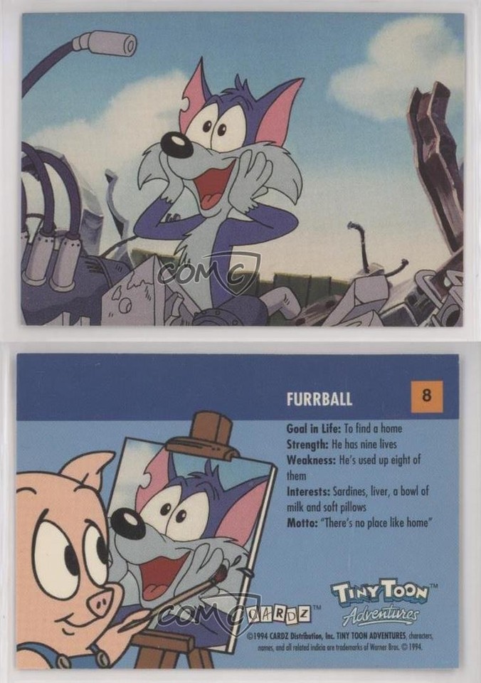 1994 CARDZ Tiny Toons Adventures Furrball #8 0v08 | eBay