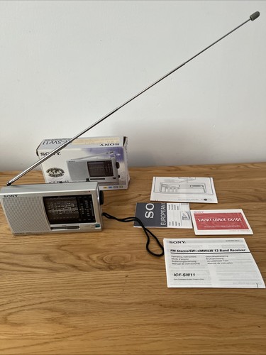 Sony ICF-SW11 FM SW/MW/LW World Band Receiver With Box And Instructions ...