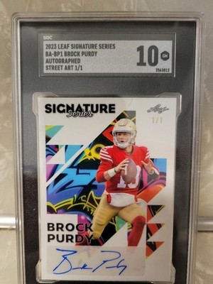 2023 Leaf Signature Series BA-BP1 Brock Purdy Auto Street Art - SGC ...