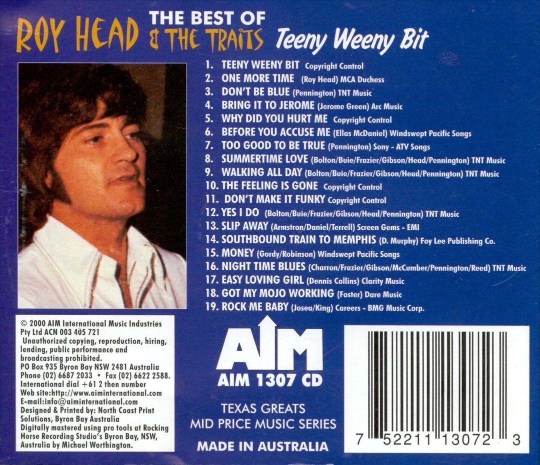 ROY HEAD - TEENY WEENY BIT NEW CD 752211130723| eBay