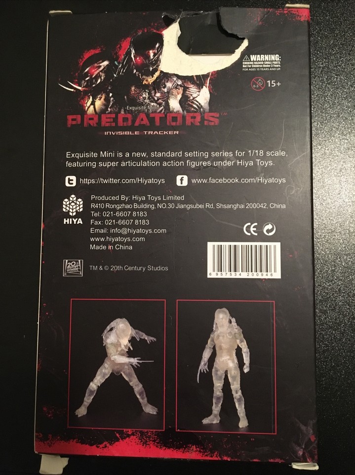 PREDATORS Invisible Tracker 4" Action Figure MIB 2021 Hiya Toys ...