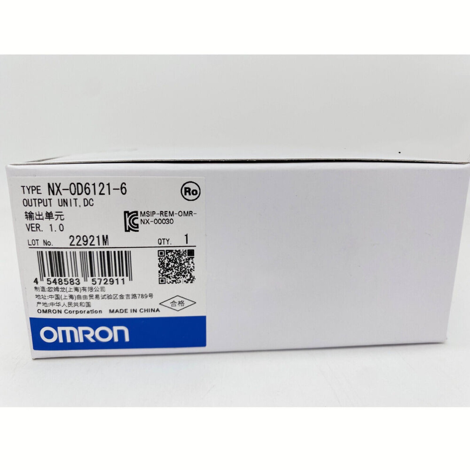 1 PCS Brand New Omron Digital Output Unit NX-OD6121-6 New In Box In ...