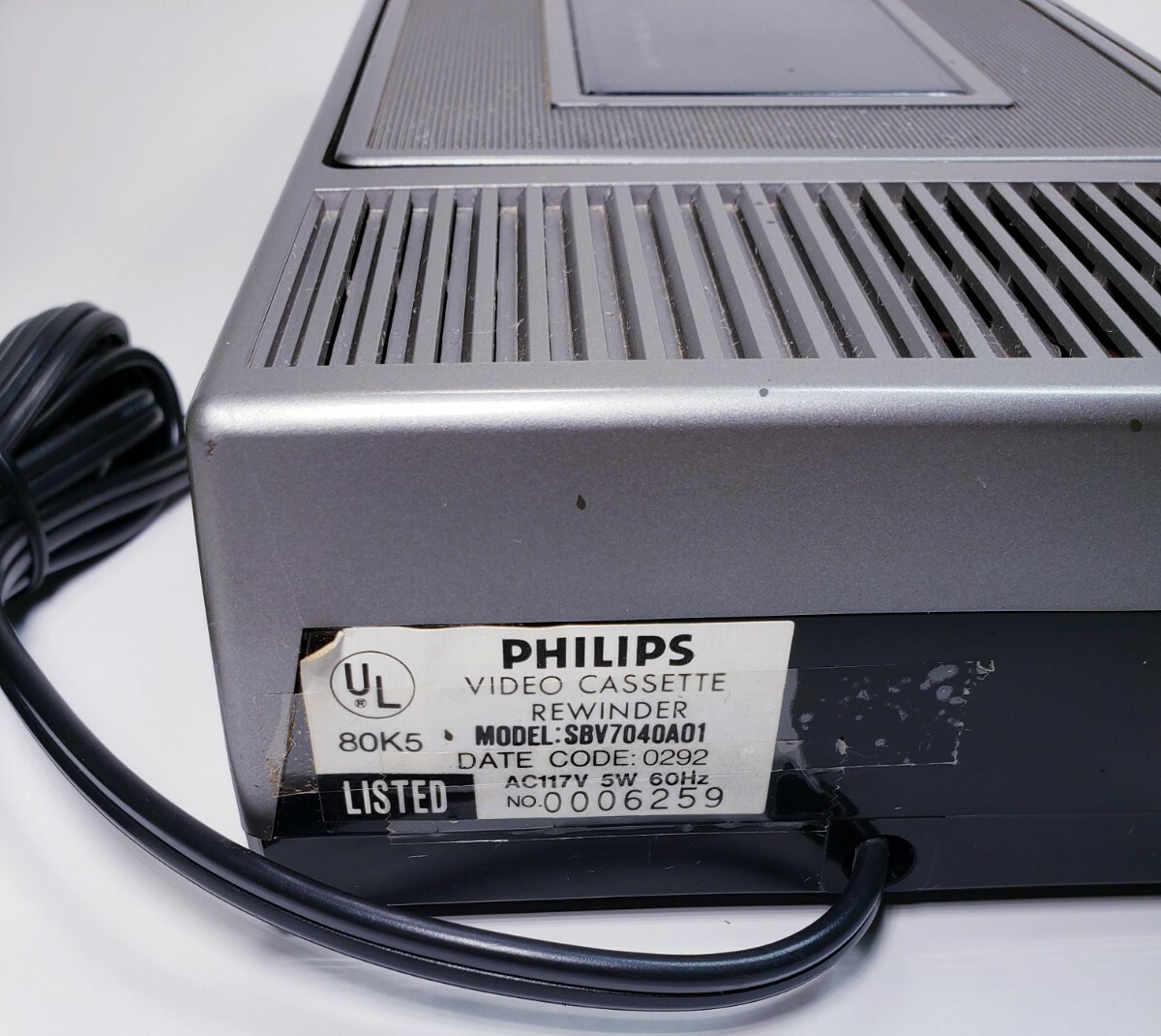 Vintage Philips VHS Video Cassette Tape Rewinder (Tested and Working ...