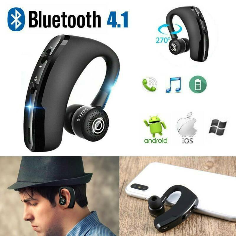 Wireless Bluetooth Headset Earbud Hands Free Earpiece for iPhone ...