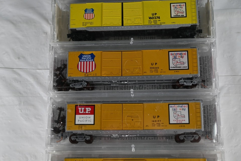 N Scale Micro Trains / Kadee Union Pacific 50' Box Car Lot of 5 | eBay