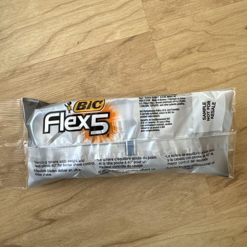 LOT OF 6 - BIC FLEX 5 ULTRA THIN FLEXIBLE PRECISION BLADES RAZOR SAMPLE ...