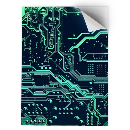 1 x Vinyl Sticker A3 - Computer Chip Motherboard Gamer #16892 | eBay ...
