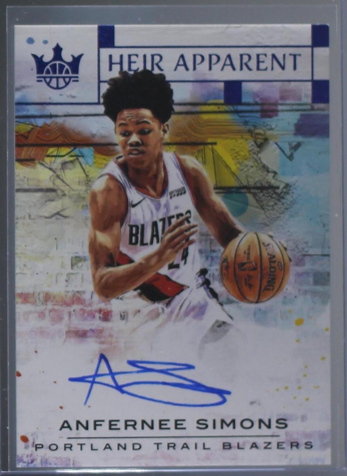 2018-19 Panini Court Kings - Heir Apparent Autographs Anfernee Simons # ...