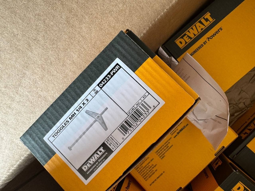 10 Item - Dewalt TOGGLES MH 1/4 X 3in. Toggle Bolt Mushroom Head, 04233-PWR | eBay