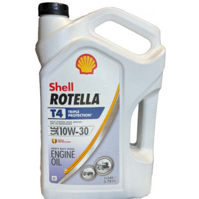 Shell Rotella T4 10W30 Heavy Duty Diesel Engine Oil, Synthetic, 1 U.S ...