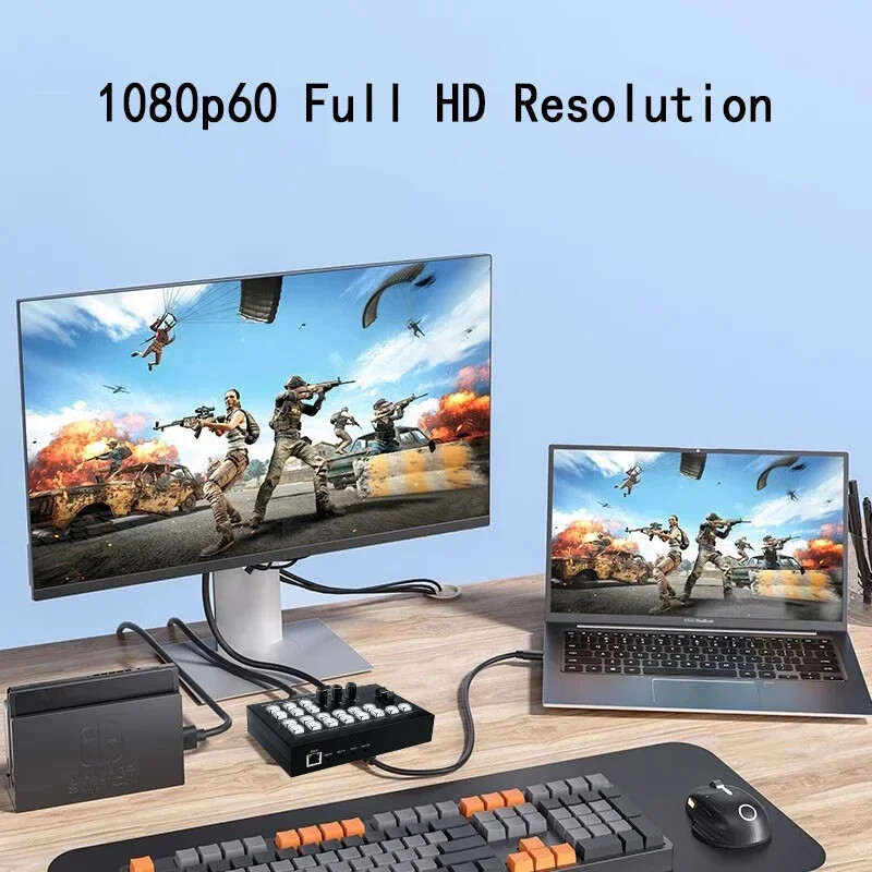 4K 4 Ports HDMI Multi Camera Live Streaming Video Switcher 1080p PIP ...