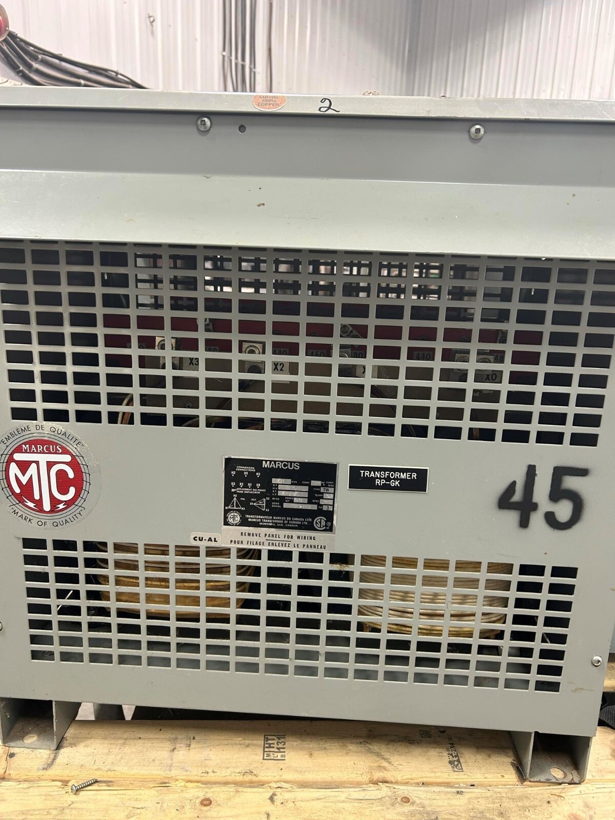 45 KVA TRANSFORMER 480 120/208 3 PHASES | eBay