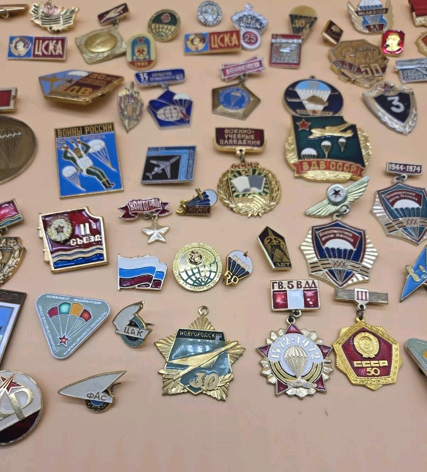 Soviet Russian Airborne Parachute VDV Badge Pin Award Lot Original | eBay