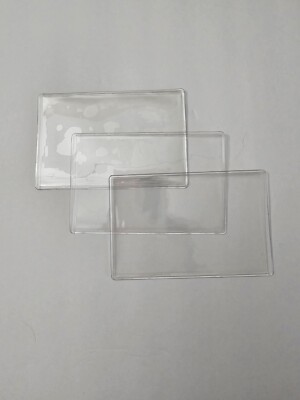 Trading Card Sleeves Hard Plastic Clear Case Holder 5Pc Baseball Card ...