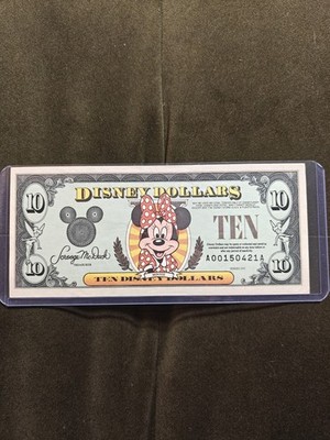 Disney Dollar Minnie Mouse $10 AU Uncirculated 1995 | eBay