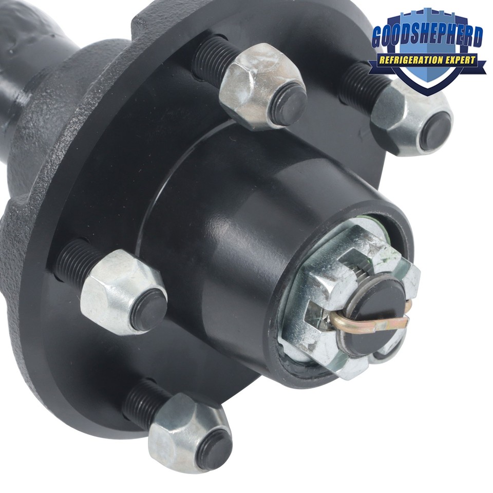 2000 lbs Trailer Axle w/ U Bolt Kit 5 lug Idler 49"~72" HF 38"~58 ...