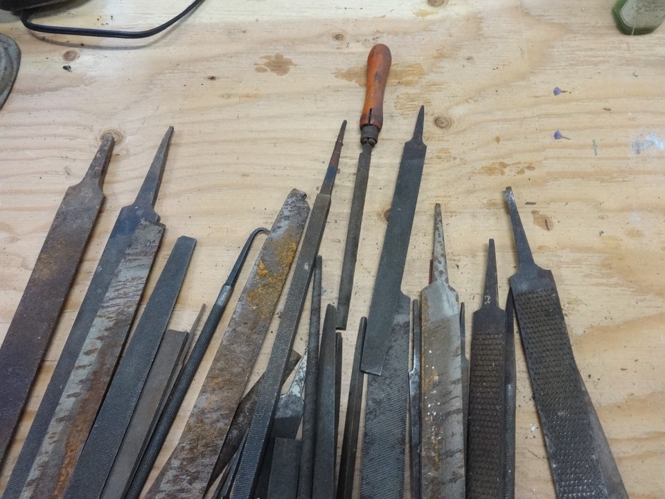 Lot of (34x) Antique and Vintage Files Rasps Rat Tail Flat Group MADE ...