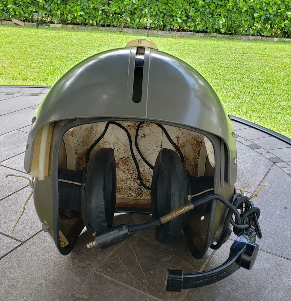 ORIGINAL Vietnam War Era Helicopter Gentex Helmet With Visor APH-5 Medium 1966 | eBay