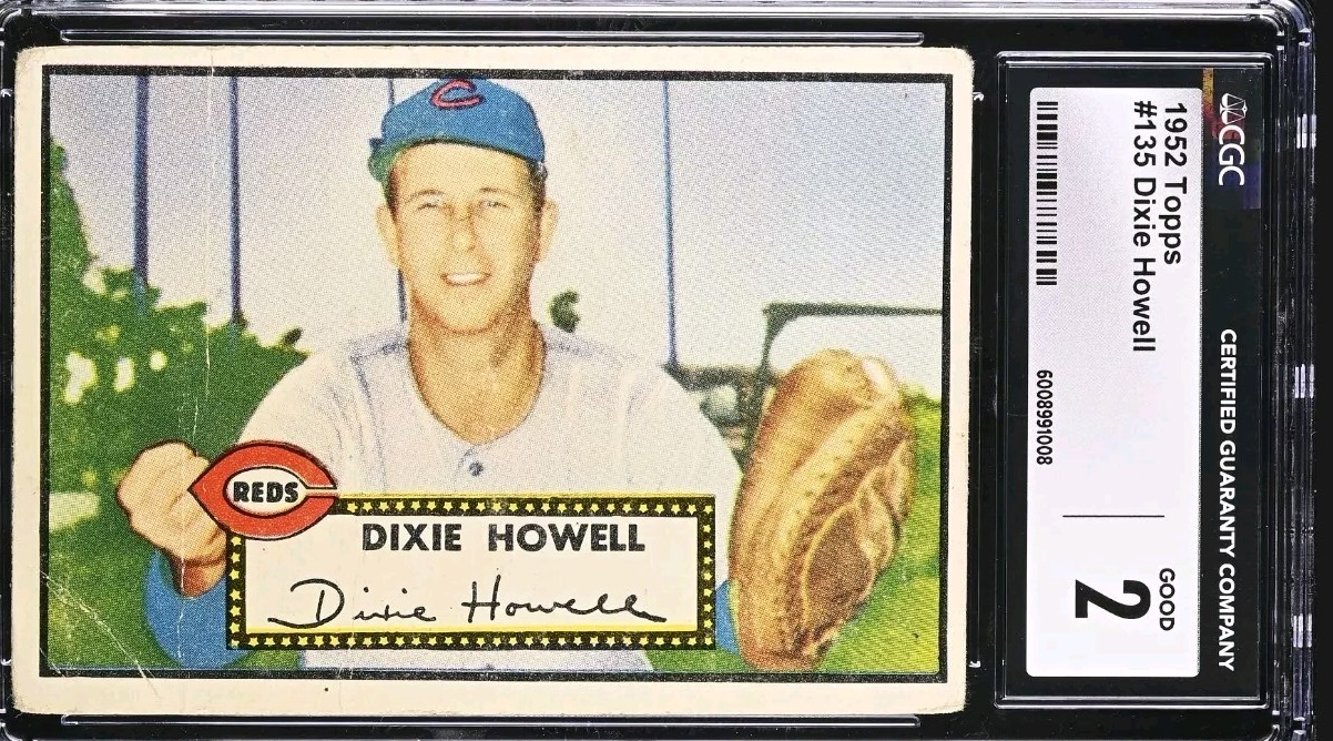 1952 Topps Baseball #135 Dixie Howell CGC Grade 2 Good | eBay