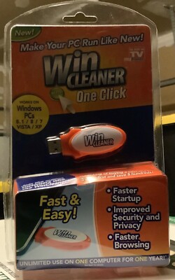Win Cleaner USB As Seen on TV One Click PC Computer Clean Repair ...