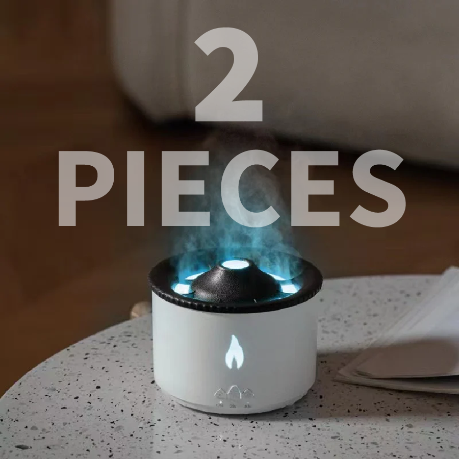 Volcano Aromatherapy Diffuser & Humidifier with Flame Effect | eBay
