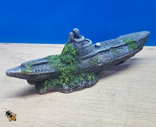 Fish Tank Aquarium Ornament Decoration Boat Plane Helicopter Sub ...