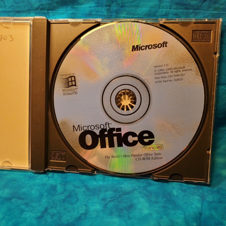 Vintage Microsoft Office Standard With key Windows 95 | eBay