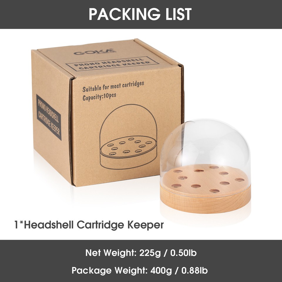 Cartridge Headshell Keeper Turntable Stylus Display Box Phono Shell ...