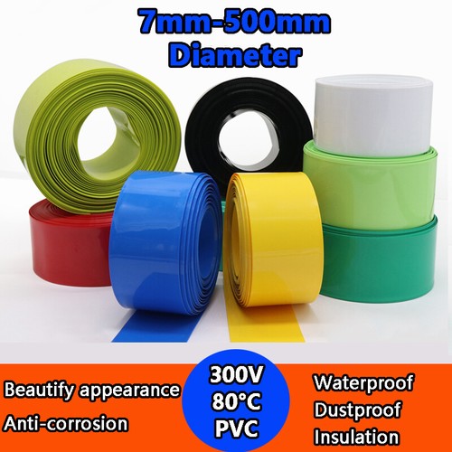PVC Heat Shrink Tube 2:1 Insulation Heat-Shrinkable Sleeve 7mm to 625mm ...