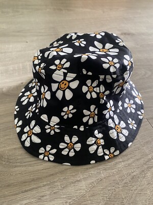 NEFF Happy Daisy Black Bucket Elevated Sun/Hat Brand New W/Tags | eBay