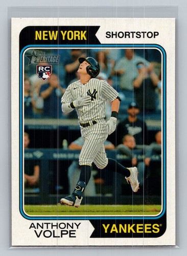 Anthony Volpe New York Yankees 2023 Topps Heritage #599 Rookie Card | eBay