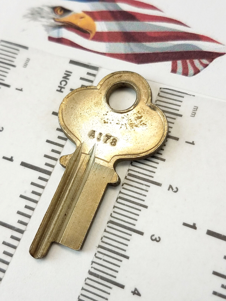 Vtg KEIL A178 Key BLANK For Old EAGLE Lock Steamer Trunk Footlocker ...