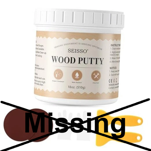 SEISSO Wood Putty, White Wood Filler Paintable, Wood Putty Outdoor ...